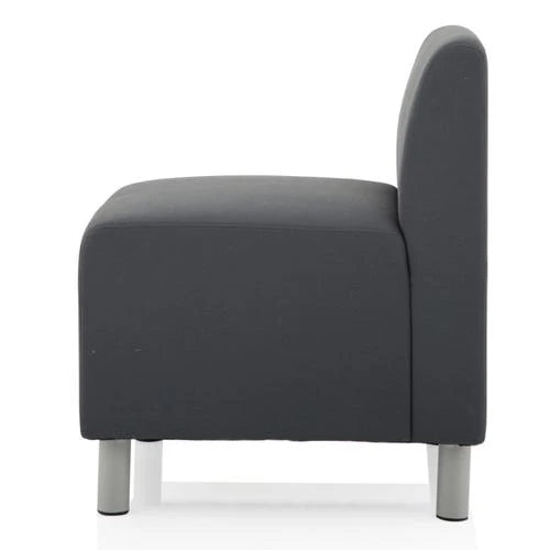 Melia Straight Back Modular Visitor Sofa Grey Fabric (New) – Dynamic ...